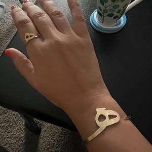 Adjustable Arabic Letter Ring - Ayn Letter (ع) Equivalent (A, I, O ...