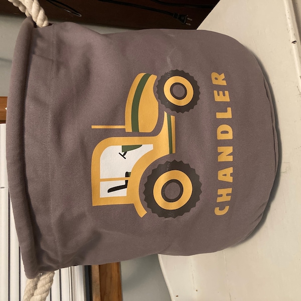 Personalised Tractor Storage Trug, Personalised Storage Basket, Tractor ...