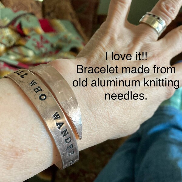 Knitting Needle Bracelet Battle Tested Warrior Queen - Etsy