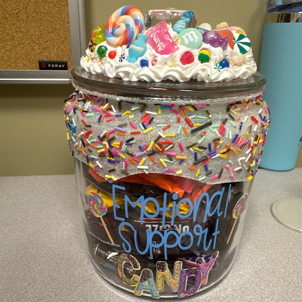 Funny Motivational Candy Jar Gift, Custom Treat Candy Holder for Boss ...