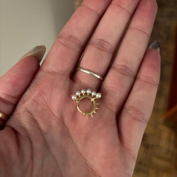 14K Solid Gold 20G Double Hoop Earring Split Double Row Design for ...