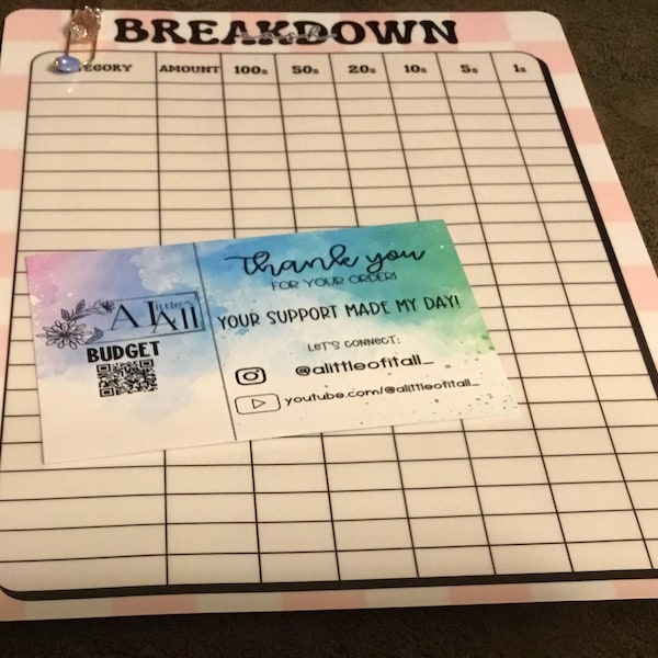 1 Dollar Savings Challenge Save 24 Dollars - Etsy