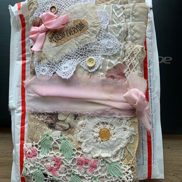 Handmade Envelope Junk Journal- Junk Journal- Hinge Closure- Paper ...