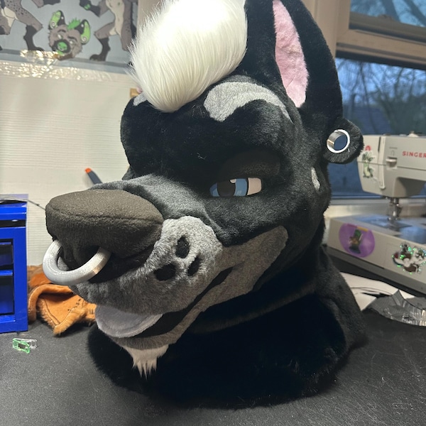 3D Printed Beauceron/dobie DIY Fursuit Head by Mixedcandy - Etsy
