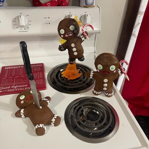 Killer Gingerbread Man With Knife - Etsy