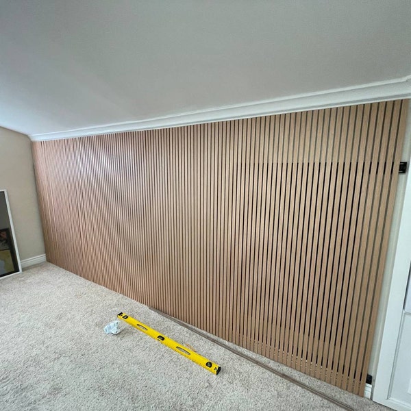 Ceiling Tiles Made of Wood Slats | Optional Lighting Integration ...