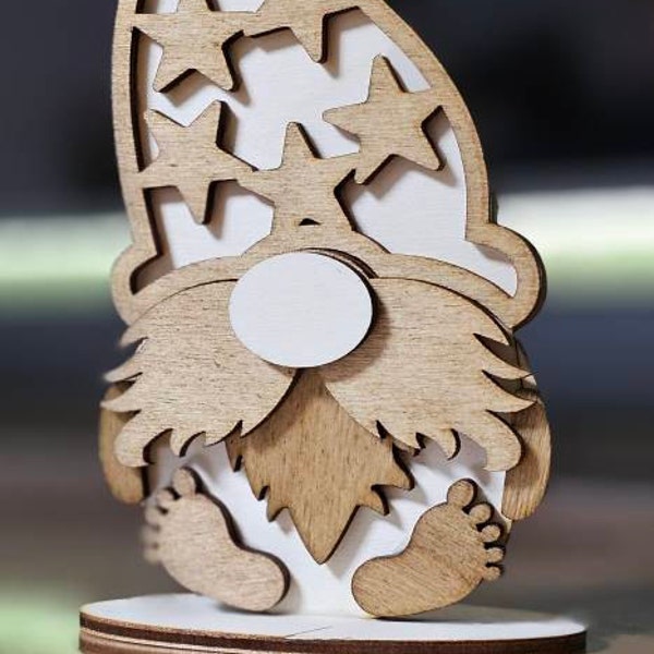 Christmas Gnome 4 With Stand. for 3 Mm, 4 Mm, 5mm and 6 Mm Material ...