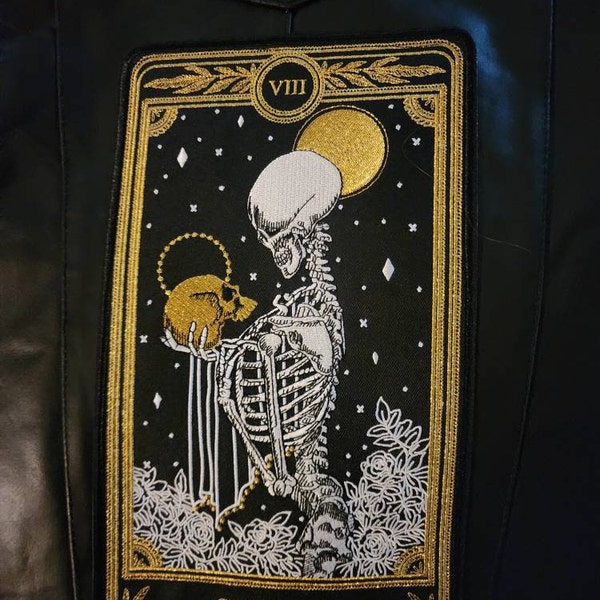 Large Embroidered Back Patch the Lovers - Etsy