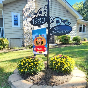 Camp/rv Sign With Flag Holder and Solar Light 48 - Etsy