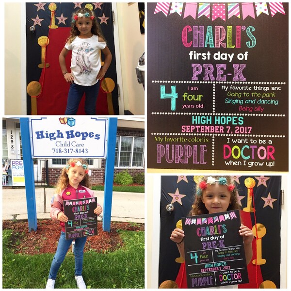 First Day of School Sign, Kindergarten Sign, Back to School Sign ...