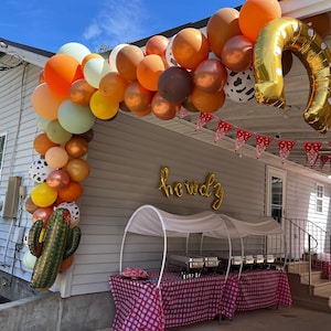 Wild West First Rodeo Birthday Party Decor for Boy Cowboy Balloon ...