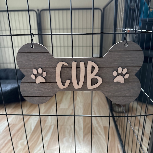 Personalized Wood Crate Sign /personalized Pet Gift / Custom Pet Name ...