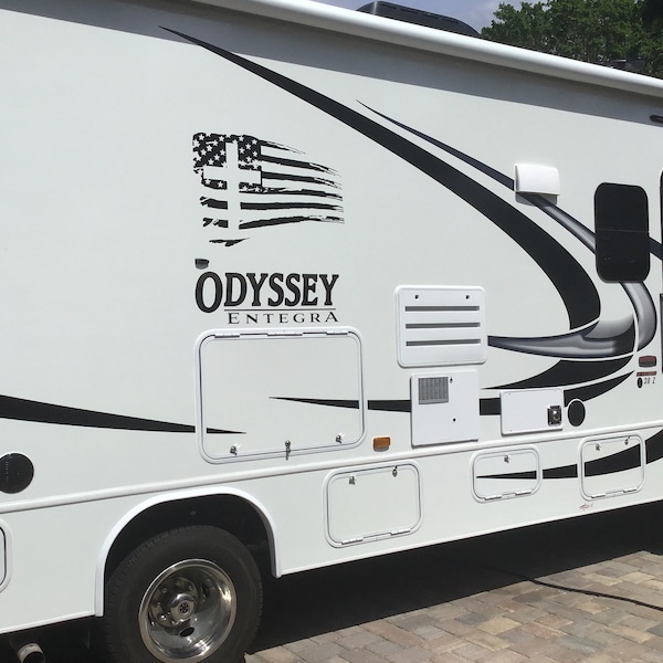 AMERICAN FLAG ~ TATTERED ~ With Cross Decal. Free Shipping. - Etsy