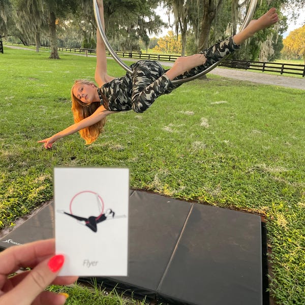 Printable Cards Aerial Hoop, ADVANCED, Flashcards With Lyra Tricks and ...