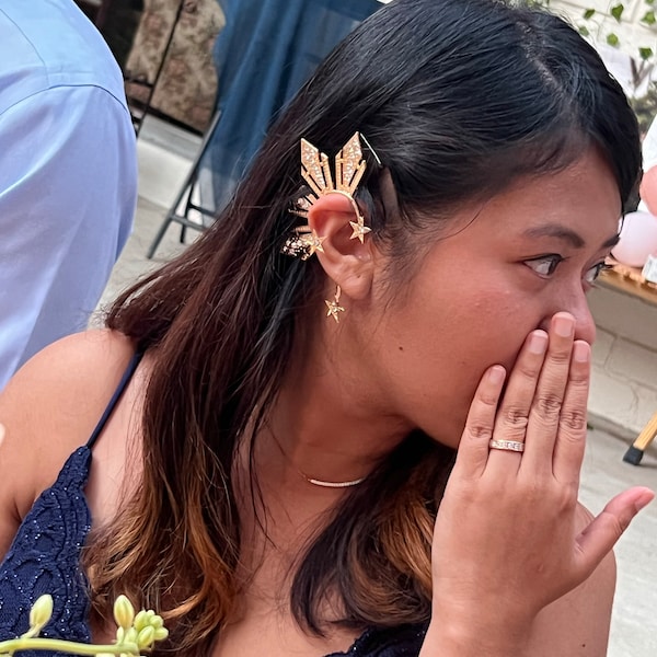Three Star & the Sun Ear Cuff Inspired by Ms. Universer Catriona Gray ...