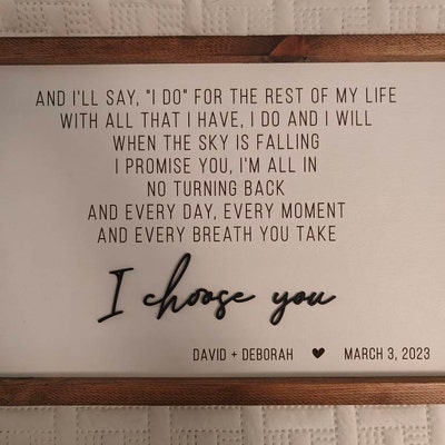 Song Lyrics Frame, Wood 3D Sign, Custom Song Wall Art, Laser Engraved ...