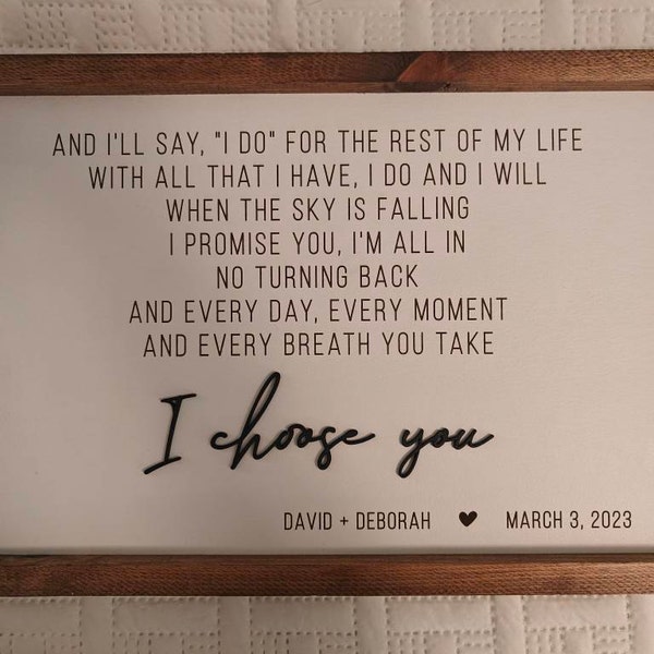 Song Lyrics Frame, Wood 3D Sign, Custom Song Wall Art, Laser Engraved ...