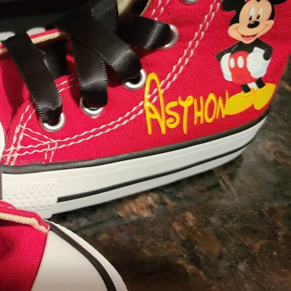 Mickey Mouse Sneakers Shoes/ Mickey Mouse First Birthday Outfit Boy ...