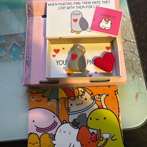 Felt Bookworm Magnet in a Matchbox - 'books Are the Best - Here's Your ...