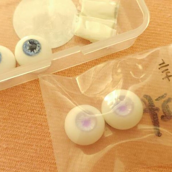 Blue Hand-painted BJD Eyes Winter Rin Resin Eyes,resin BJD Ball Jointed ...
