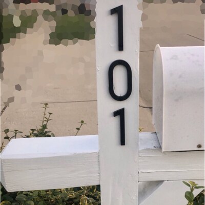 3.5 Inch Art Deco Narrow Modern House Numbers Letters - Etsy