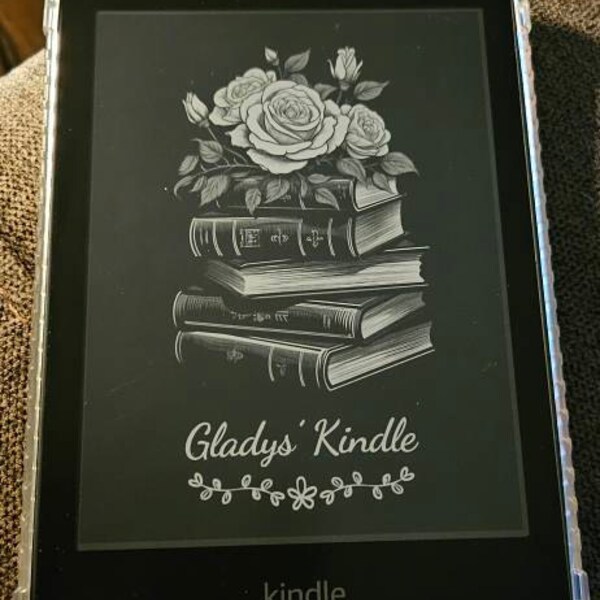 YOUR NAME Personalized Kindle Lock Screen, Wallpaper for Kindle ...