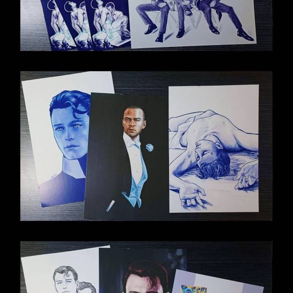 RK1K Postcard Connor X Markus, Detroit Become Human, A6 Art Print ...
