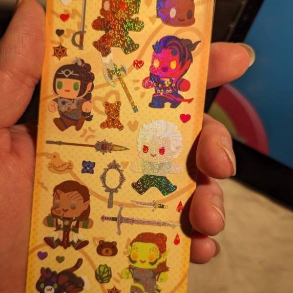 Baldur's Gate 3 Chibi Deco Sticker Sheets - Etsy