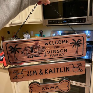 Outdoor Wood Sign Custom Camp Sign Personalized Camping Sign | Etsy