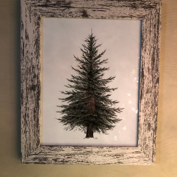 Evergreen Pine Print - Pine Tree Print, Watercolor Tree, Minimalist ...
