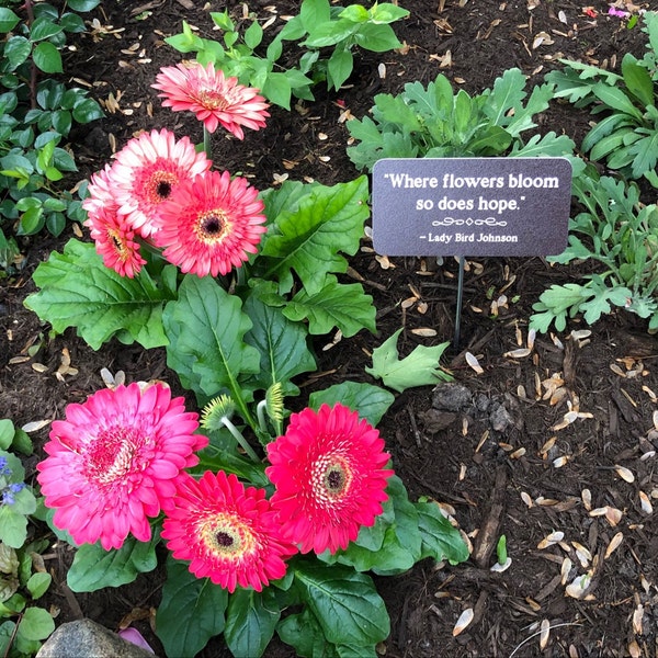 Custom Engraved Garden Sign 3"x 6" With Stake, Custom Garden Signs, Uv ...