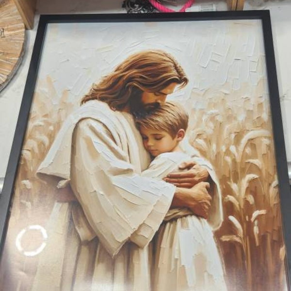 Jesus Loves You, Christian Art, Jesus Christ Hugging Man, Jesus Art ...
