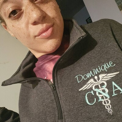 CNA Sweatshirt Certified Nursing Assistant Nurse Sweatshirt Caduceus ...