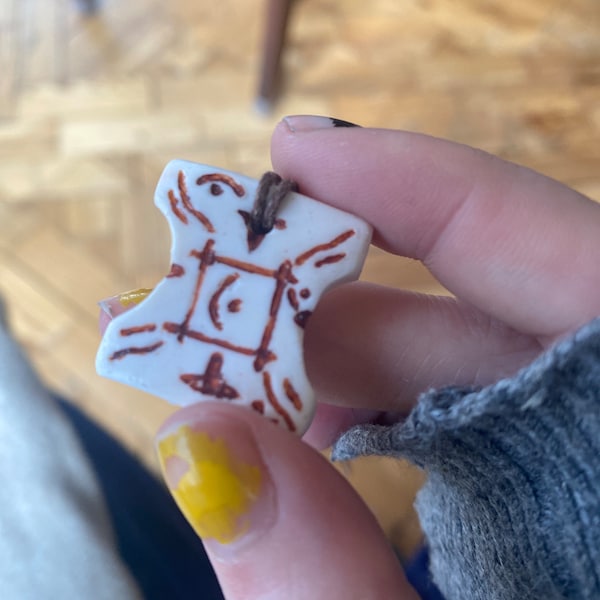 Qetsiyah Talisman Inspired Polymer Clay Necklace - Etsy