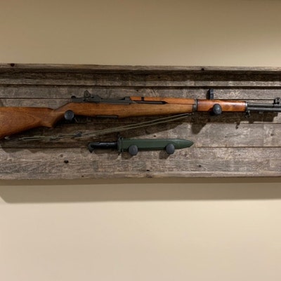 Rustic Gun Rack, Gun Rack Display, Railroad Spike Gun Rack Display ...