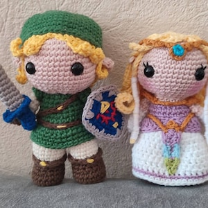 PDF: Zelda and Link Inspired Amigurumi Doll Crochet Pattern - Etsy