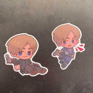 Leon Kennedy Resident Evil 3 Matte Vinyl Stickers - Etsy