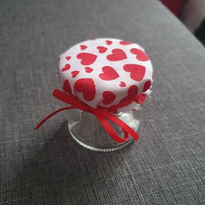 100 X Fabric Jam Jar Tops Wedding Jam Covers 3 Sizes Avalible Twine ...