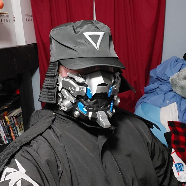 Techwear/streetwear Oni Mask [white] - Etsy