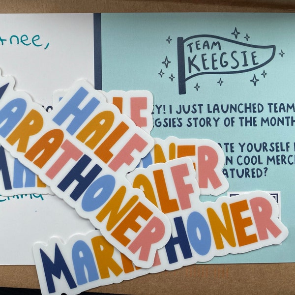 Half Marathoner Sticker, Marathon Runner, Marathon Gift, Runner ...