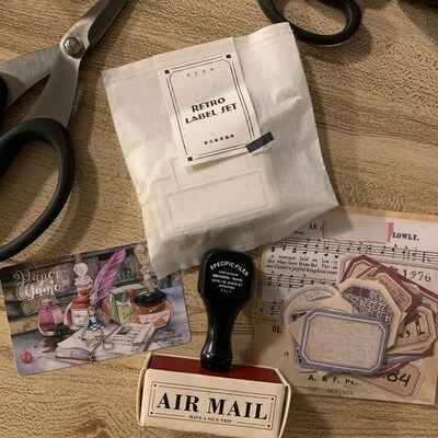 Vintage Number Labels and Tags Stickers Pack, Label Stickers, Ephemera ...