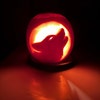 Wolf Pumpkin Carving Stencil: Halloween Jack-o-lantern Template ...