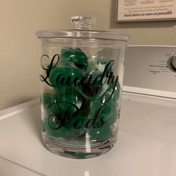 Laundry Pods Label Decal / Laundry Room Decor / Laundry Detergent Label ...