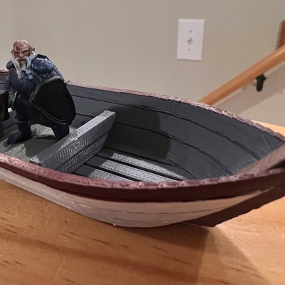 28mm 32mm Boat Ferryman Dnd Miniature Pathfinder Miniature D and D ...