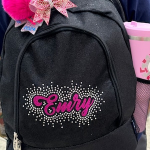 Your Name Custom Personalized Rhinestone Hotfix Glitter Foil Transfer ...