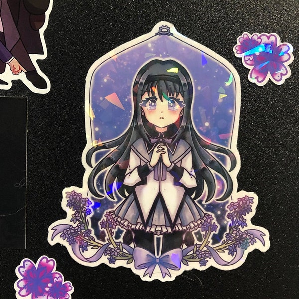 Madoka Magica Die-cut Vinyl Laminated Stickers [puella Magi Madoka ...