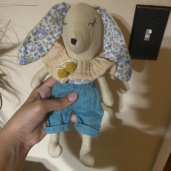 Linen Goose Toy Handmade,baby Goose Toy, Stuffed Goose Kids Toy, Linen ...