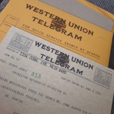 Indiana Jones 1924 Telegram Replica Prop - Etsy