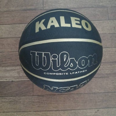 Customized Personalized Wilson Black and Gold Basketball Size 29.5 Gift ...