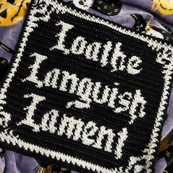 PDF PATTERN: Loathe Languish Lament | Digital Crochet Tapestry Pattern ...